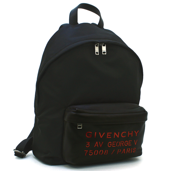 Givenchy | Bags | Givenchy Rucksack Daypack Backpack Black Red Sporty ...